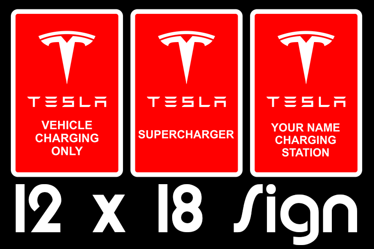 Tesla Charging Sign Wall Connector – CutRiteFX - Custom Vinyl Graphics