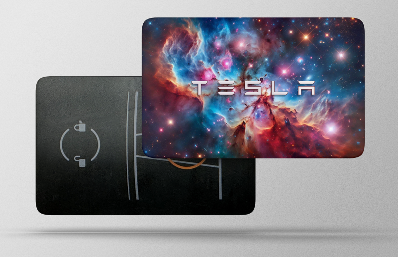 Tesla Nebula Keycard Wrap – CutRiteFX - Custom Vinyl Graphics